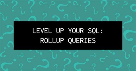 Using With Rollup To Efficiently Calculate Sql Percentages Hydrolix