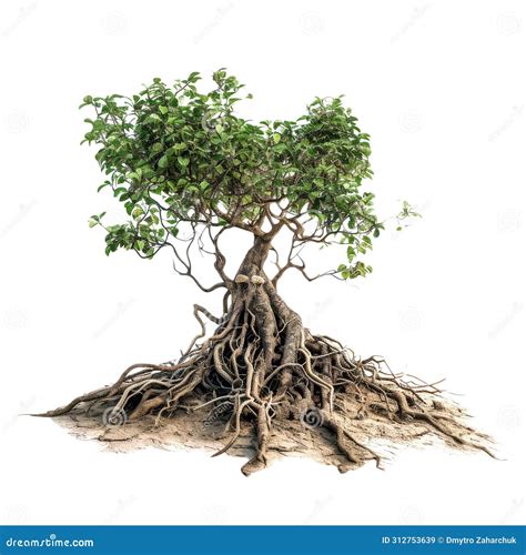 Trees With Intertwined Roots Symbolizing Interconnectedness And The Importance Of A Strong