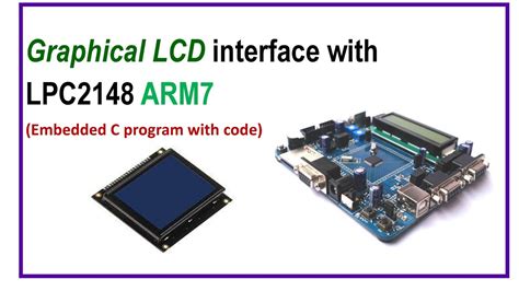 Glcd Interface With Lpc2148 Embedded C Program With Code Youtube