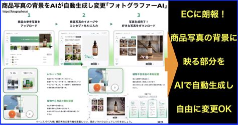 商品写真の背景をaiが自動生成し変更ok｢フォトグラファーai｣ ネットビジネス・アナリスト横田秀珠