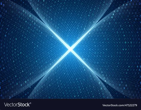 Abstract Virtual Digital Stream Royalty Free Vector Image