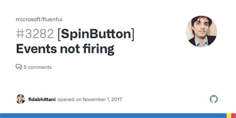 Spinbutton Events Not Firing · Issue 3282 · Microsoftfluentui · Github