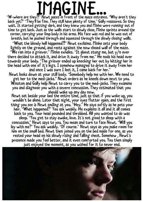 Imagine Maze Runner Newt