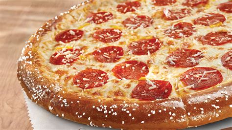 Review Little Caesars Soft Pretzel Crust Pepperoni Pizza The Plain