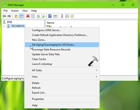 Configure Dns Scavenging In Windows Server 2019