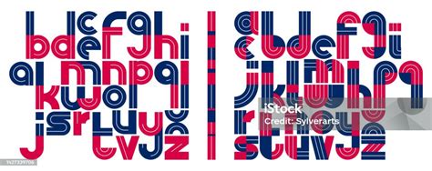 추상 기하학적 원래 글꼴 벡터 타이셋 로고 생성 알파벳 최소한의 기술 선형 형상 스타일 세련된 사각형 고유 타일 문자 세트 어퍼