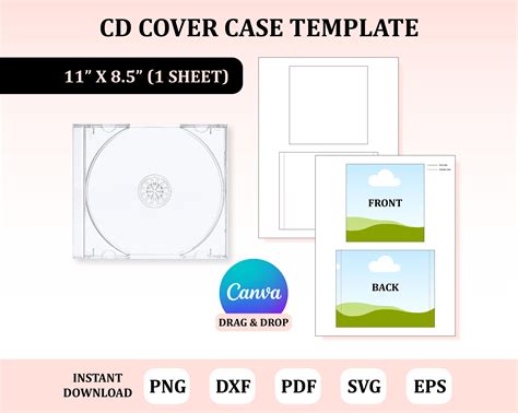 Cd Cover Case Template Cd Case Insert Template Cd Jewel Case Template