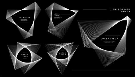 Modern Abstract Lines Border Design Template Technology Lines Border