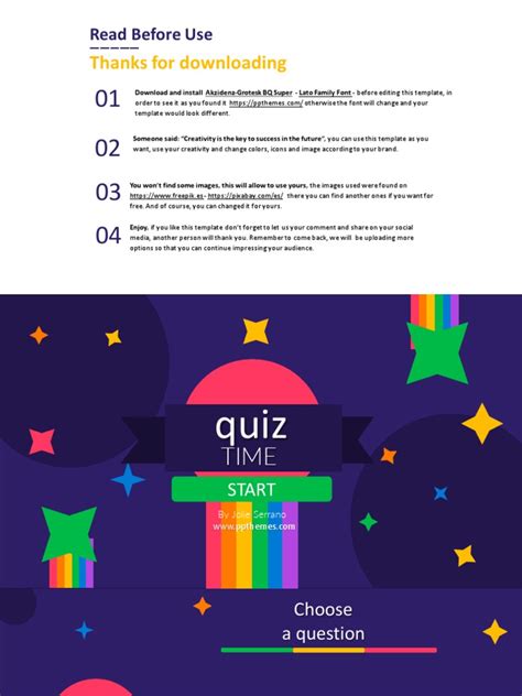 Interactive Quiz Powerpoint Template Pdf