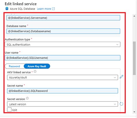 Parameters For Switch Between Linked Services Microsoft Qanda
