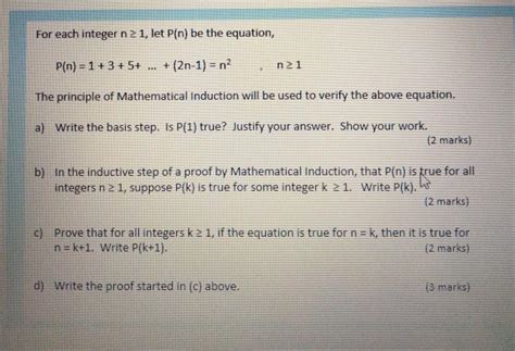 solved for each integer n 2 1 let p n be the equation