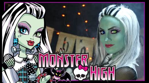 Monster Highs Frankie Stein Halloween Makeup Tutorial Angela Lanter