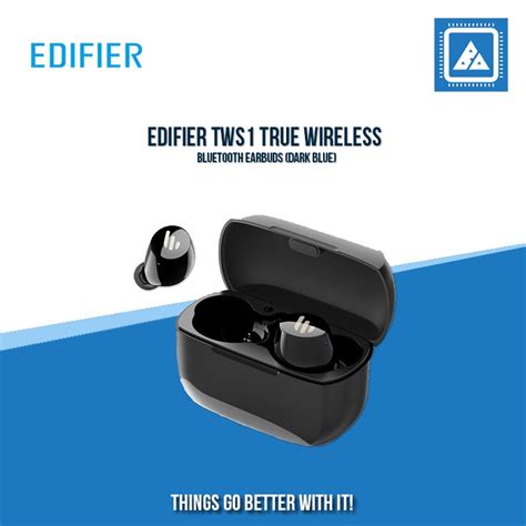 Edifier Tws1 True Wireless Bluetooth Earbuds Dark Blue Bluearm