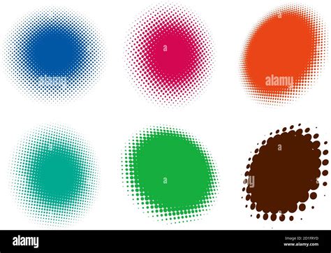 Colorful Halftone Vector Pattern Texture In 3d Perspective Circles Dots Screentone