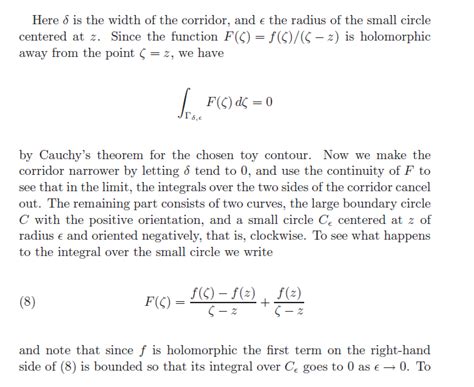 Complex Analysis Doubts Regarding Proof Of Cauchy Integral Formula Mathematics Stack Exchange