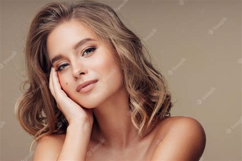 Blonde Hair Dark Eyebrows Brown Eyes