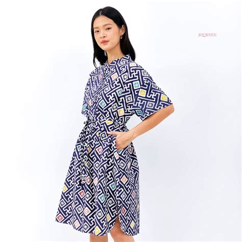 Alena Batik Cap Blue Banji Journee