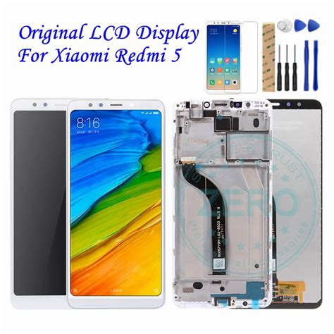 Original Redmi 5 LCD Display With Frame 10 Points Screen Touch Display For Xiaomi Redmi 5 5 7