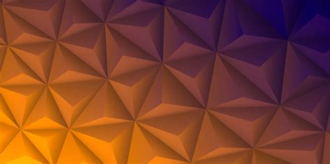 추상 기하학적 질감 낮은 폴리 배경 다각형 모자이크 오렌지 그라데이션 2차 도형에 대한 스톡 벡터 아트 및 기타 이미지 2차
