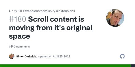 scroll content is moving from it s original space · issue 180 · unity ui extensions com unity