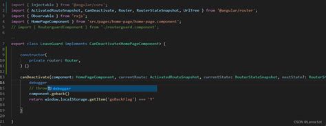 由 Angular 路由守卫问题了解更深的 Angular 架构angular 13路由守卫 Resolve报错 Csdn博客