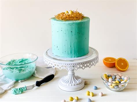 How To Make A Robin Egg Cake For A Happy Easter Xo Katie Rosario