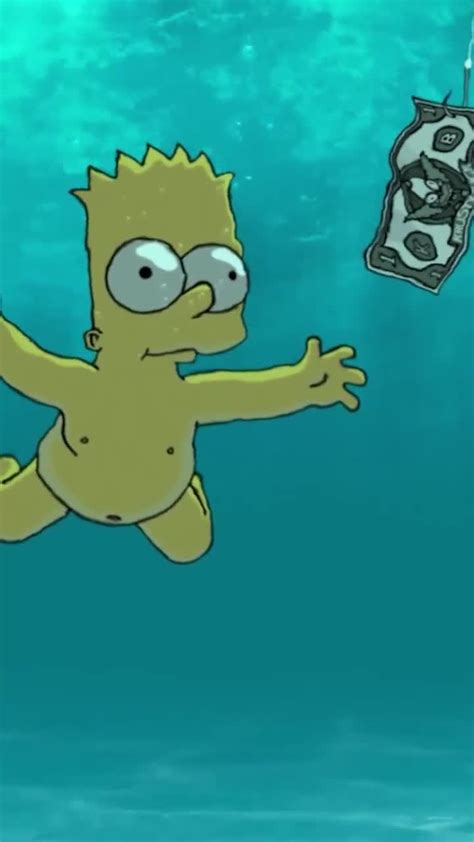 Android Ios Iphone Mobile Simpsons Bart Nirvana Free Live Wallpaper