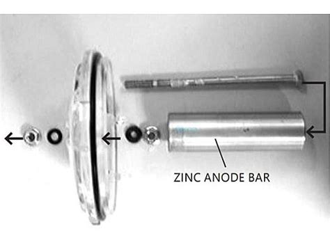 Custom Molded Products Replacement Pool Defender Zinc Element 25810 200 950 Pool Supply