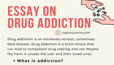 Essay On Drug Addiction 1300 Words Englishgrammarsoft