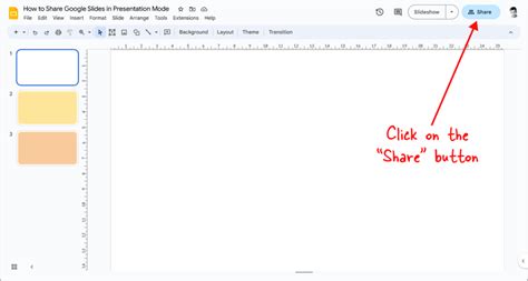 How To Share Google Slides In Presentation Mode