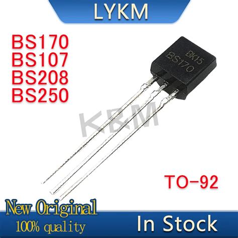 10 Pcs New Original Bs170 Bs107 Bs208 Bs250 To 92 Triode Transistor In