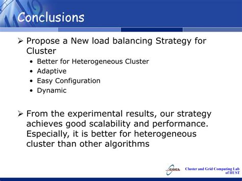 Ppt A Novel Adaptive Distributed Load Balancing Strategy For Cluster