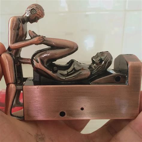 Creative Sex Cigarette Lighter Windproof Metal Sexy Love Post Articles