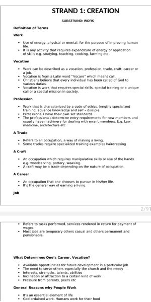 Cre Grade 9 Rationalised Notes
