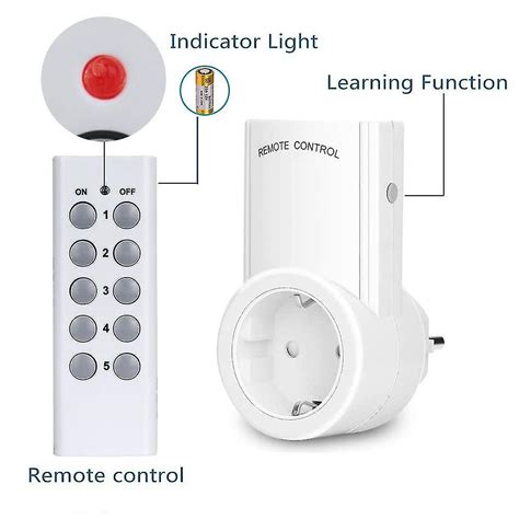 Set Of Wireless Remote Control Socket Smart Programmable Socket Remote Control On Off