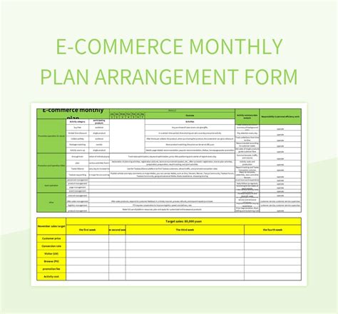 Free E Commerce Templates For Google Sheets And Microsoft Excel Slidesdocs
