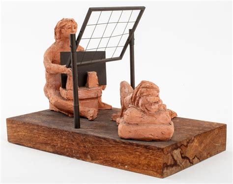 At Auction Mary Frank Mary Frank Nude Figural Group Terracotta Sculpture