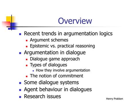Ppt Argumentation In Agent Systems Part 2 Dialogue Powerpoint Presentation Id6870978