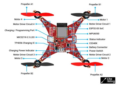 Litewing Esp32 Diy Drone Kit For Makers And Developers Q19 C1