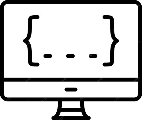 모니터 화면 라인 아이콘 벡터 컴퓨터 데스크탑 표시하다 Png 일러스트 및 벡터 에 대한 무료 다운로드 Pngtree
