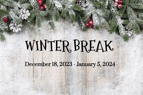 Winter Break 2023 Calaveras Unified School District