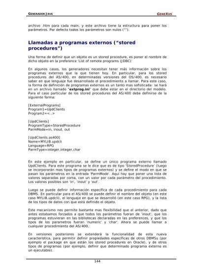 Generador Java Genexus Ar