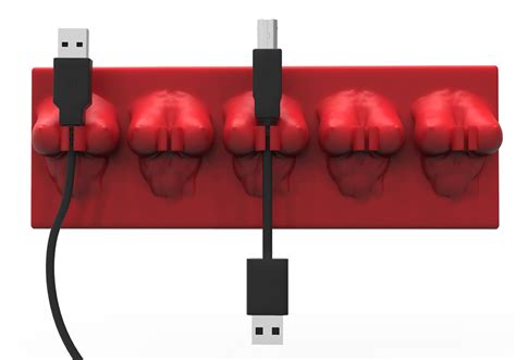 Download Free Stl File Cable Holder Sex • Design To 3d Print ・ Cults