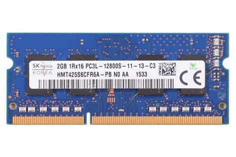 مشخصات و قیمت رم اس کی هاینیکس Hmt425s6cfr6a Pb ظرفیت 2 گیگابایت از نوع Ddr3l 1600 زومیت