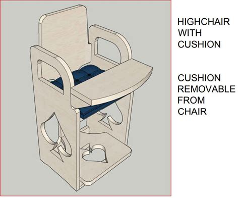 Abdl Gender Cuck Highchair Design For Your Carpenter In D Autocad Etsy