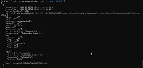 Cant Filter Resources By Name In Azure Cli Stack Overflow