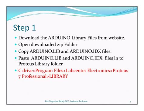 Arduino Simulation Procedure Ppt