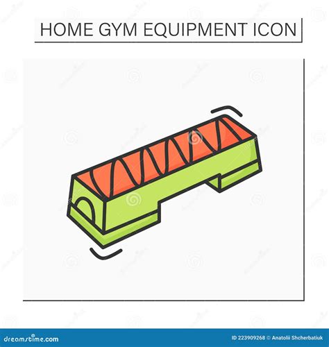 Aerobic Stepper Color Icon Stock Vector Illustration Of Equipment
