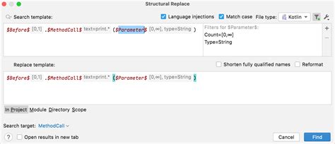 教程：kotlin 中的结构搜索和替换 Intellij Idea 中文网