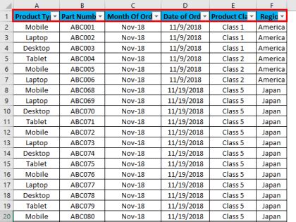 Filter Column In Excel Example How To Filter A Column In Excel